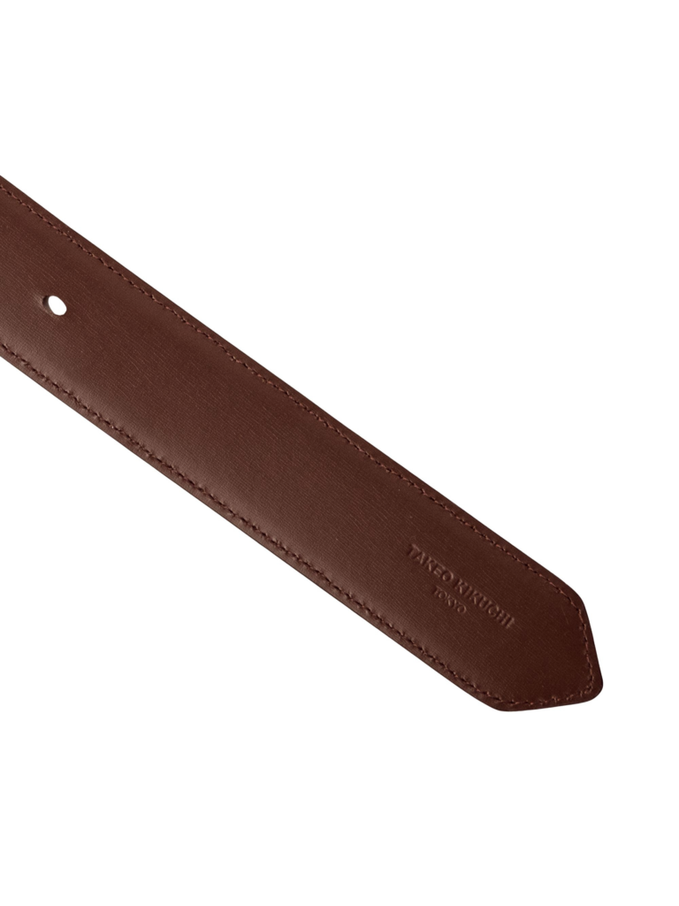 DOUBLE BROWN EMBOSS BELT (K8109977) – TAKEO KIKUCHI Thailand